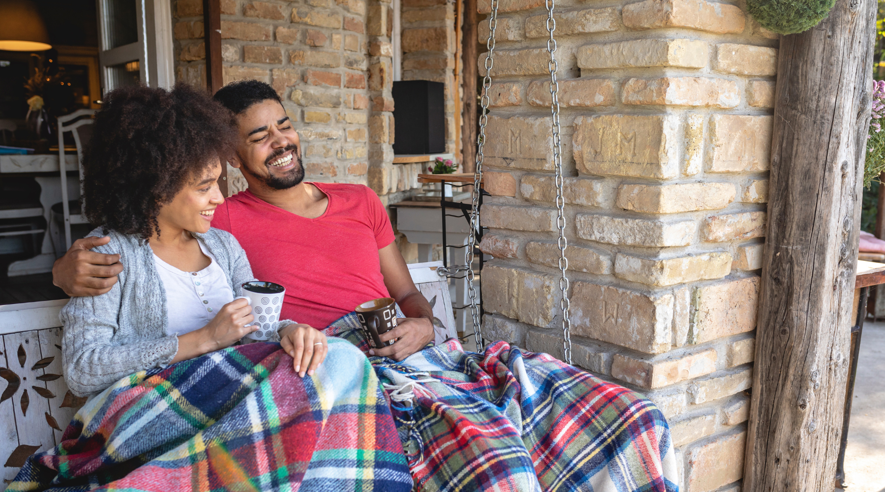 Fun Games and Card Games for Two People on a Porch Swing