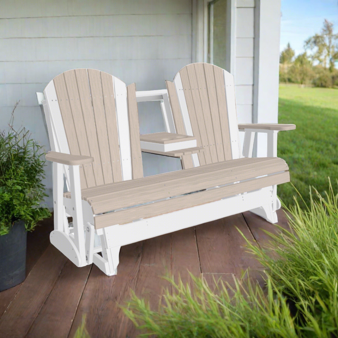 5-Foot Plain Balcony Glider by LuxCraft | Easy Breezy Porch Swings